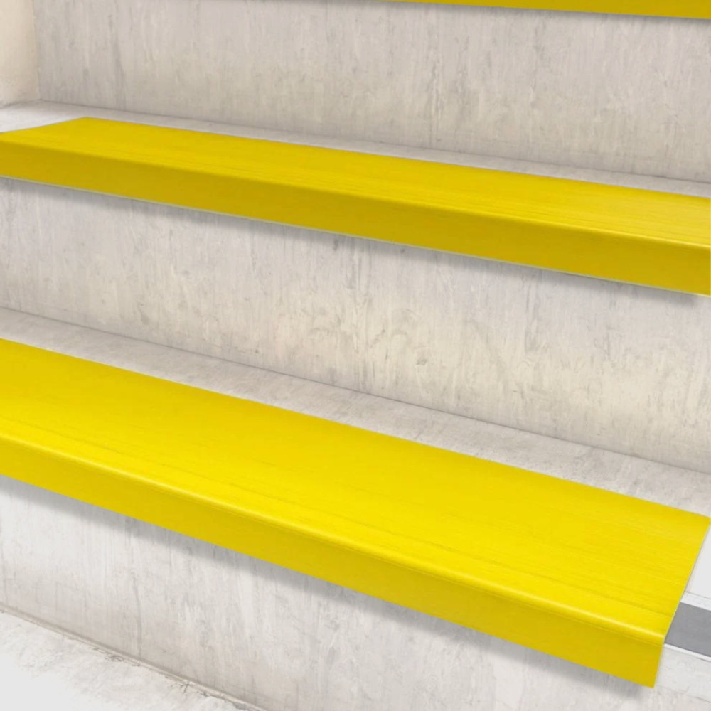 One Stop Sourcing & Supply Co. - Stair Protection Square Nosing - Yellow